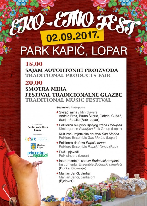 4. Eko-etno fest (2. rujna Park Kapić) - Općina Lopar